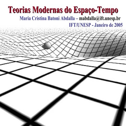 Espaco tempo | PPT