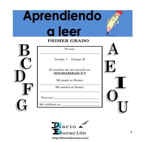Español+aprendiendo+a+leer+1 | PDF