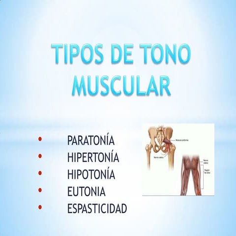 tono muscular | PPTX