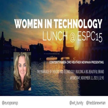 Women in Technology Lunch at European SharePoint Conference Stockholm ...