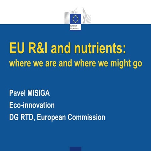 ESPC3 - Pavel Misiga - European Commission, DG Research - EU R&D ...