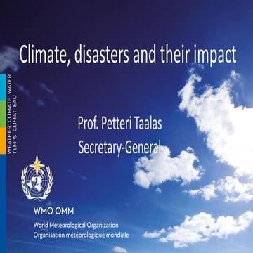 ESPC3 - Petteri Taalas - Secretary general World Meteorological ...