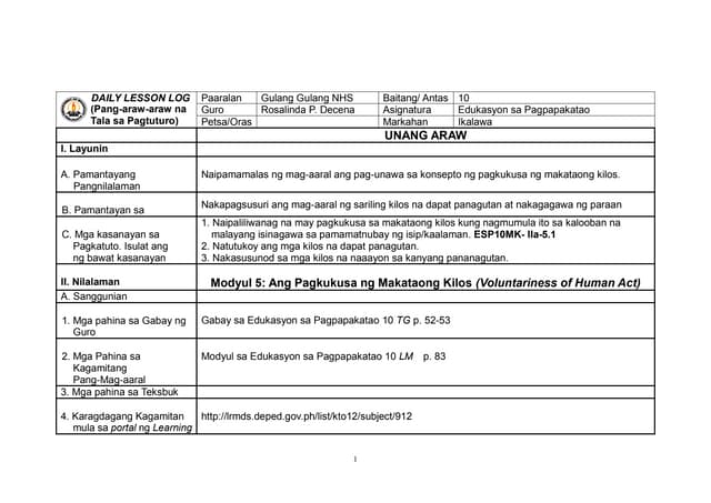 2nd-Quarter-Exam-EsP-10 for second grading | DOCX