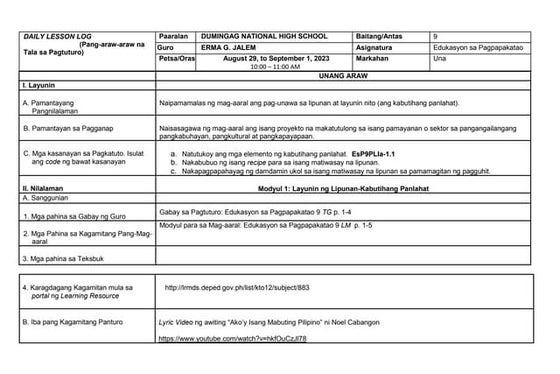 Q4_ARPAN_MOD 3_Natatalakay ang mga paglilingkod.pptx
