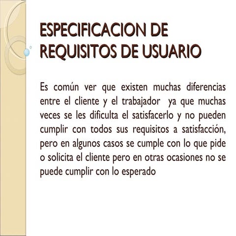 Especificacion De Requisitos De Usuario | PPT | Computing | Technology & Computing