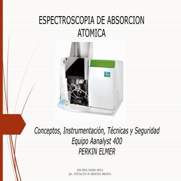 Espectroscopia de absorcion atomica parte 1 julio 20 de 2016 | PDF
