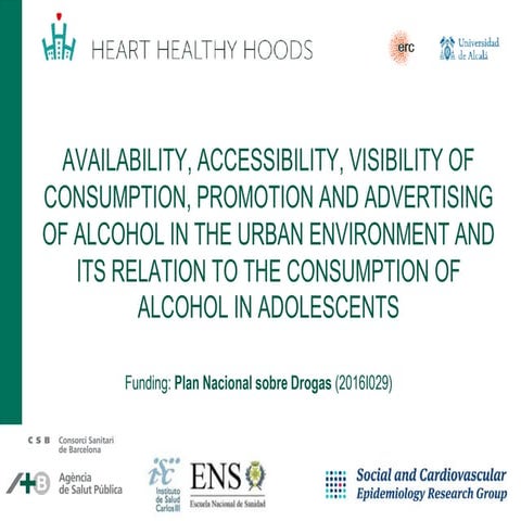 Availability, Accessibility, Visibility of consumption, promotion and ...
