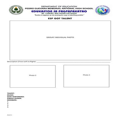 EsP 7 M2 talento mo tuklasin kilalanin at paunlarin | PPTX