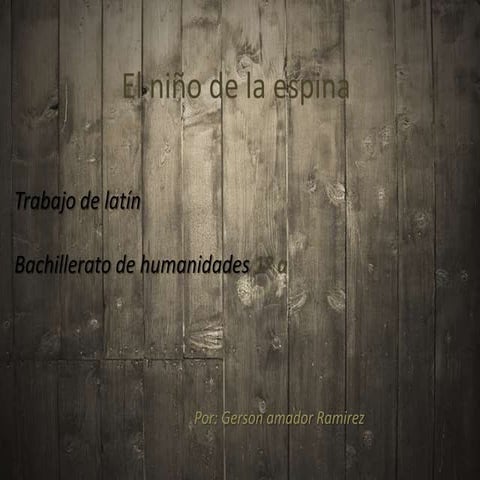 Espinario | PPTX