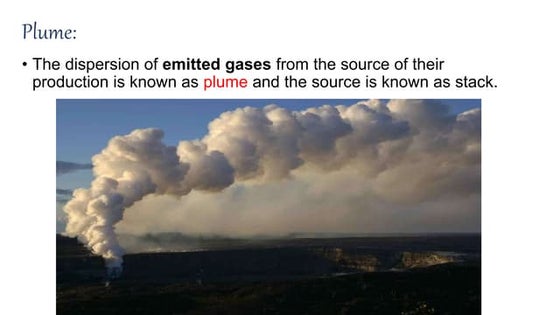 Gaussian Plume Dispersion Model | PPT