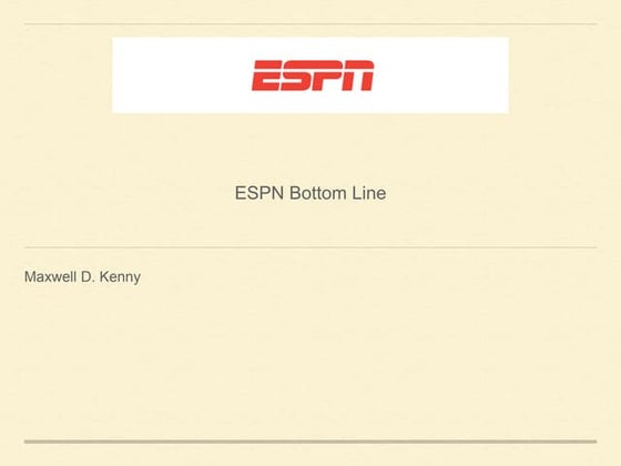 Espn marketing strategy | PPT
