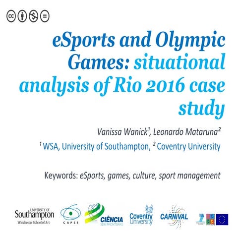 eSports: EU/international law and regulation | PPTX