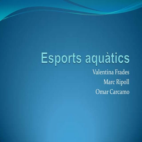 Esports aquàtics | PPTX