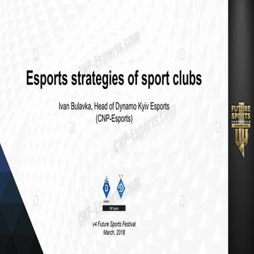 Esports strategies of sport clubs (v4 Future Sports Festival, March ...