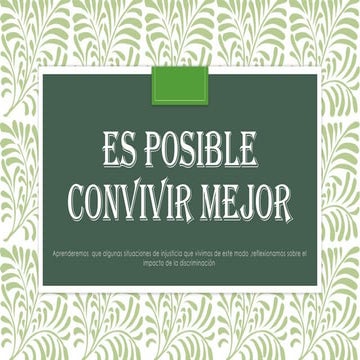Es posible convivir mejor.pptxBSBJBBSQBBS | PPTX
