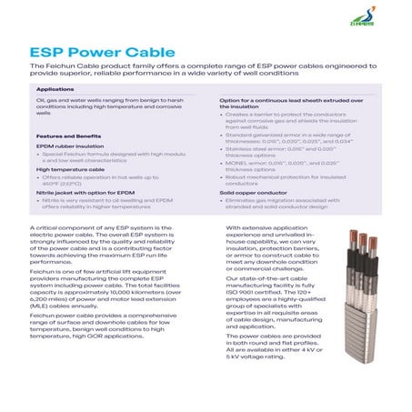 The ESP Power Cable from feichun special cable .pdf