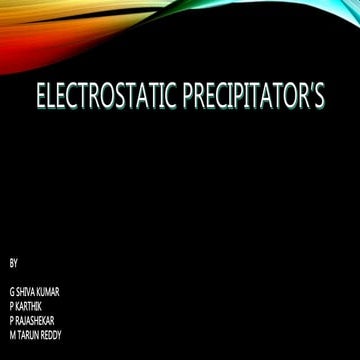 Electrostatic Precipitator | PDF