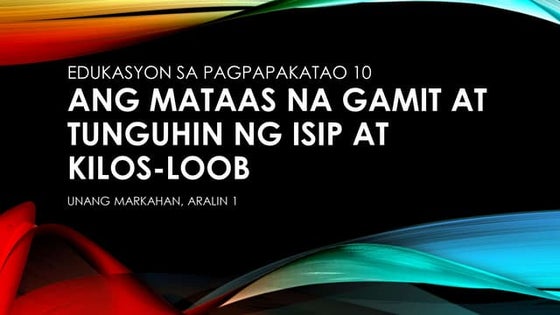 ESP 10 Quarter 1 Module 1.pptx