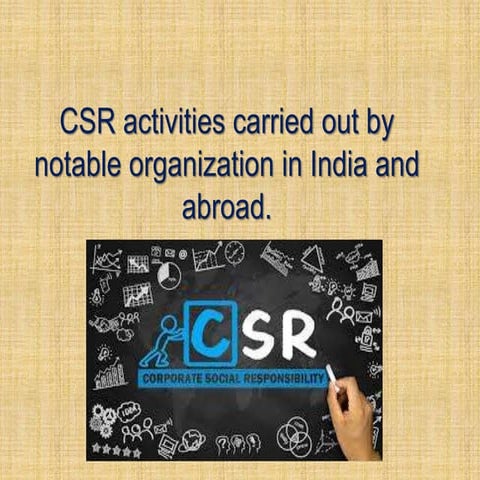 CSR activities by porsche and patanjali | PPT
