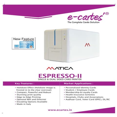 Espresso ii Smart Card Printer | PDF