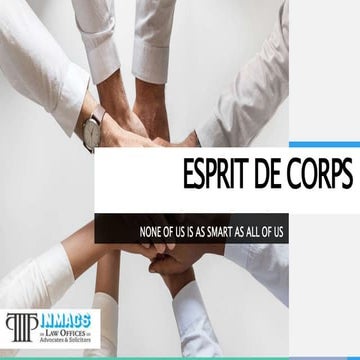 Esprit de corps | PPT