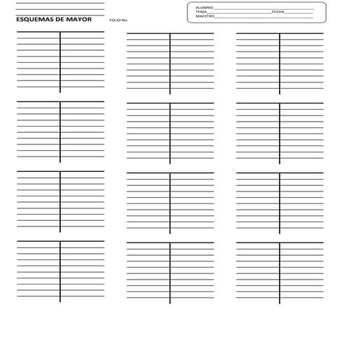 Esquema de mayor | DOCX