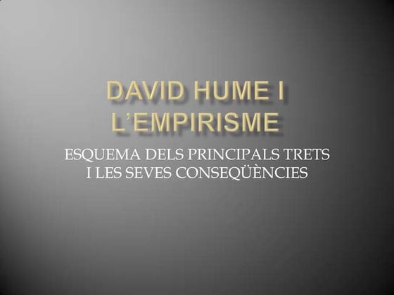 Esquema Empirisme | PPT