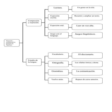 Esquema lección 1 lengua | DOC