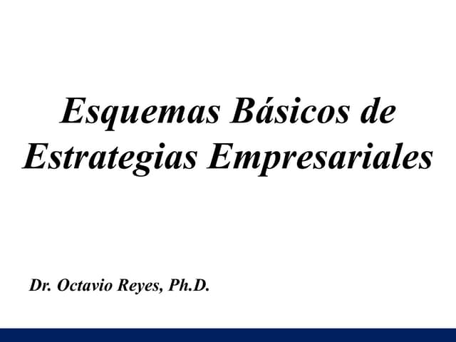Esquemas De Estrategias Empresariales Ppt