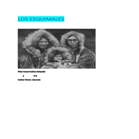 Los esquimales o inuit | PPT