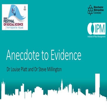From Anecdote to Evidence | PPT