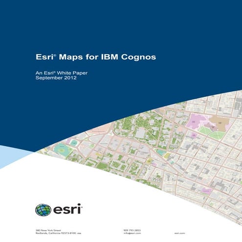Esri Maps for IBM Cognos | PDF