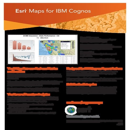Esri Maps for IBM Cognos | PDF