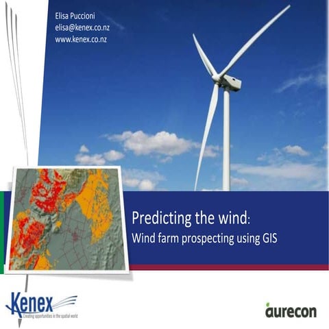 Predicting the Wind - wind farm prospecting with GIS | PPTX