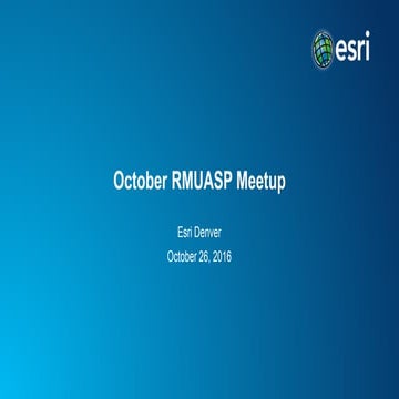 Esri Presentation | PPTX