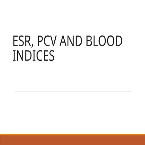 Esr method, principle and interpretation | PPTX