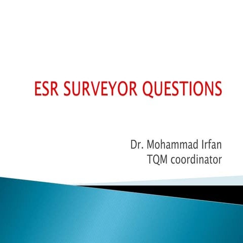 Esr questionnaire (1) | PDF
