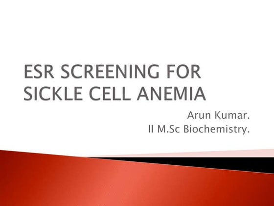 Esr method, principle and interpretation | PPTX
