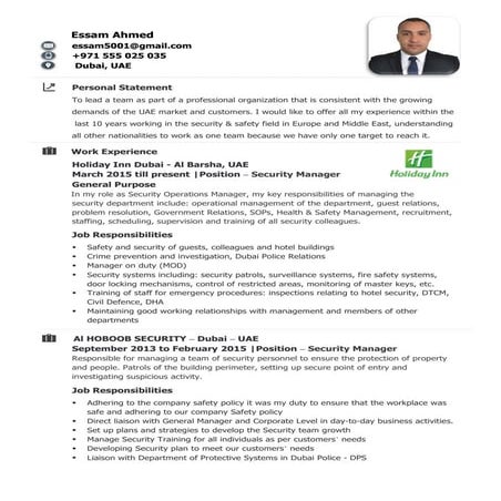 Essam ahmed cv. | PDF