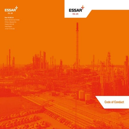 The Essar Oil (UK) Ltd Code of Conduct.. | PDF