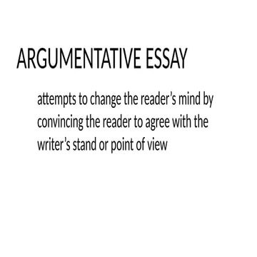 informative essay writing argumentative and persuasive | PPTX