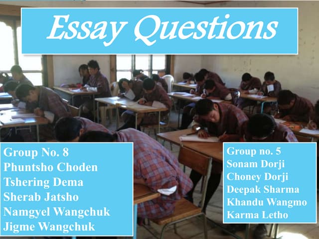 Essay type test | PPTX