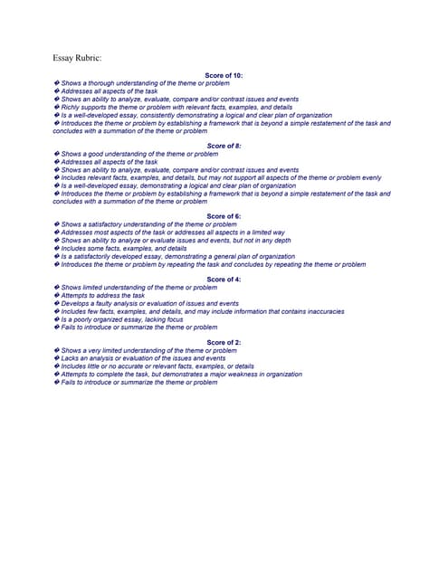 Russian Revolution Project Rubric | DOC