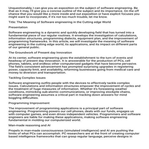 Computer Engineering Essay | PDF