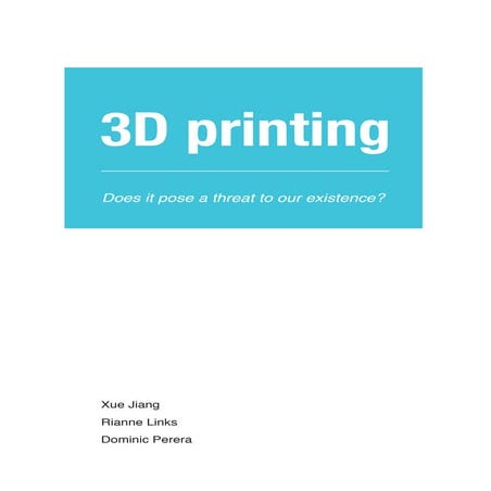 Essay: 3D printable gun by Defense Distributed | PDF