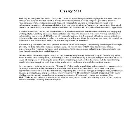 Concept Essay Examples. Loma Linda University | PDF