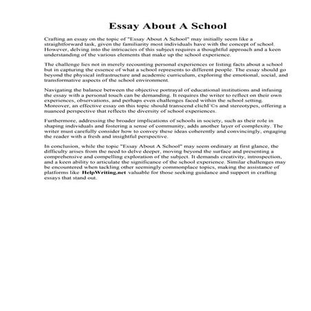 Essay About A School.pdf