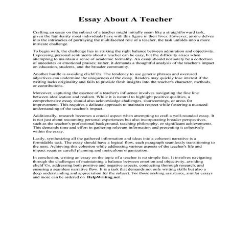 Essay About A Teacher.pdf