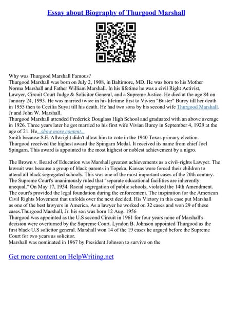 Thurgood Marshall | PPT | Law