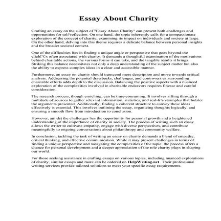 Essay About Charity.pdf